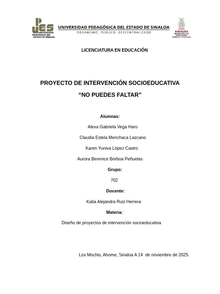 Proyecto Socioeducativo Final Para Subir | PDF | Enseñando | Escuelas