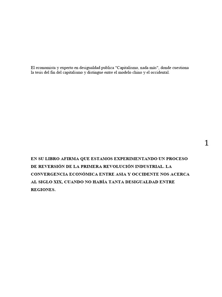 Entrevista a Branko Milanovic_ “El capitalismo está en su clímax y no ...