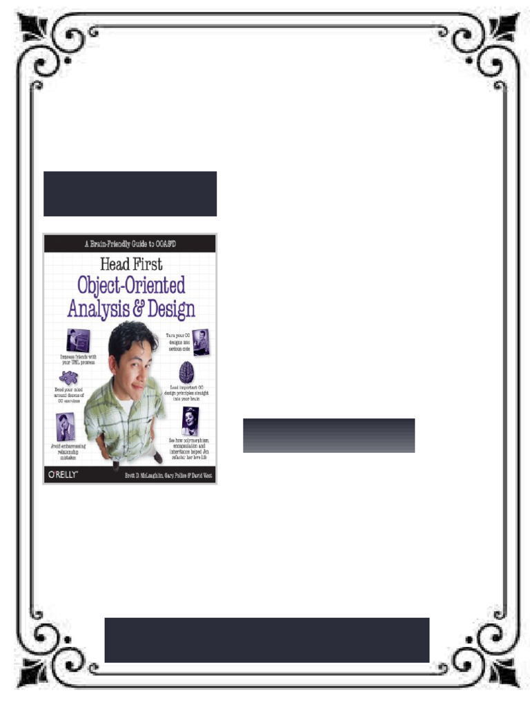Head First Object Oriented Analysis and Design 1st Edition Brett D ...