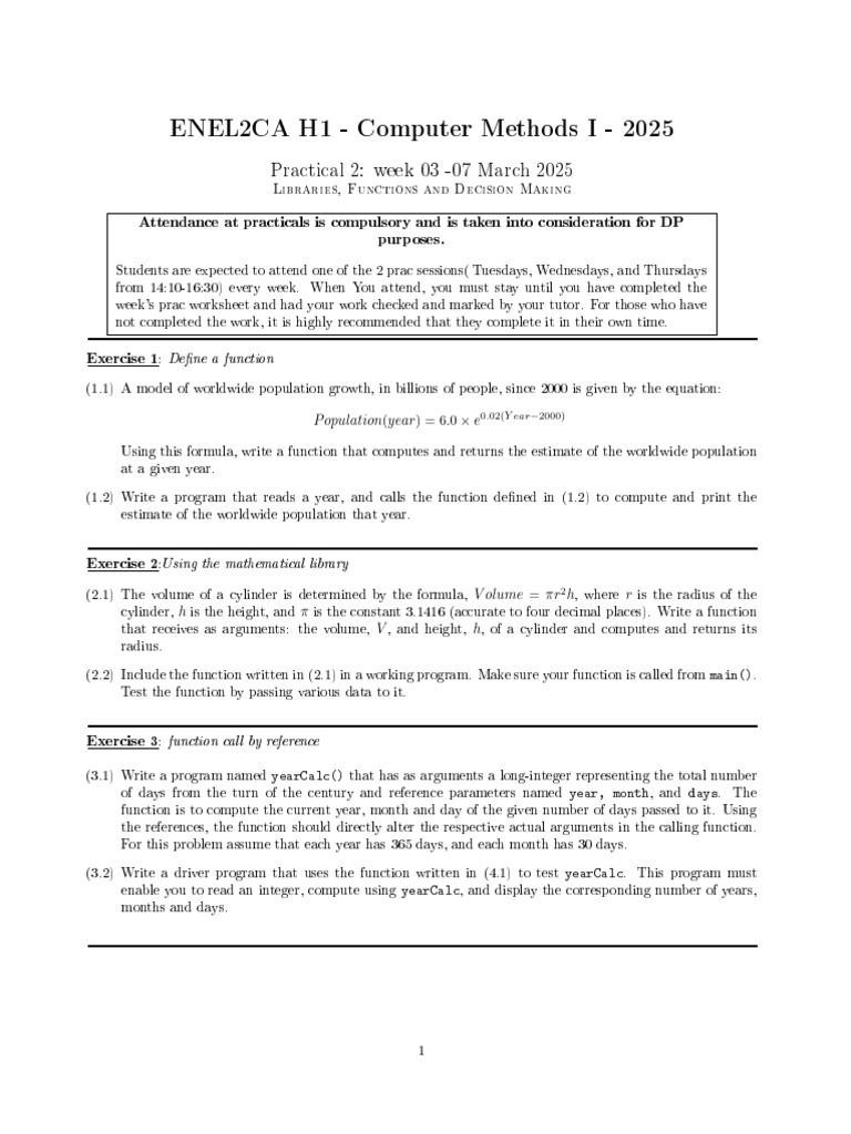 cm25_prac_2 | PDF | Parameter (Computer Programming) | Function ...