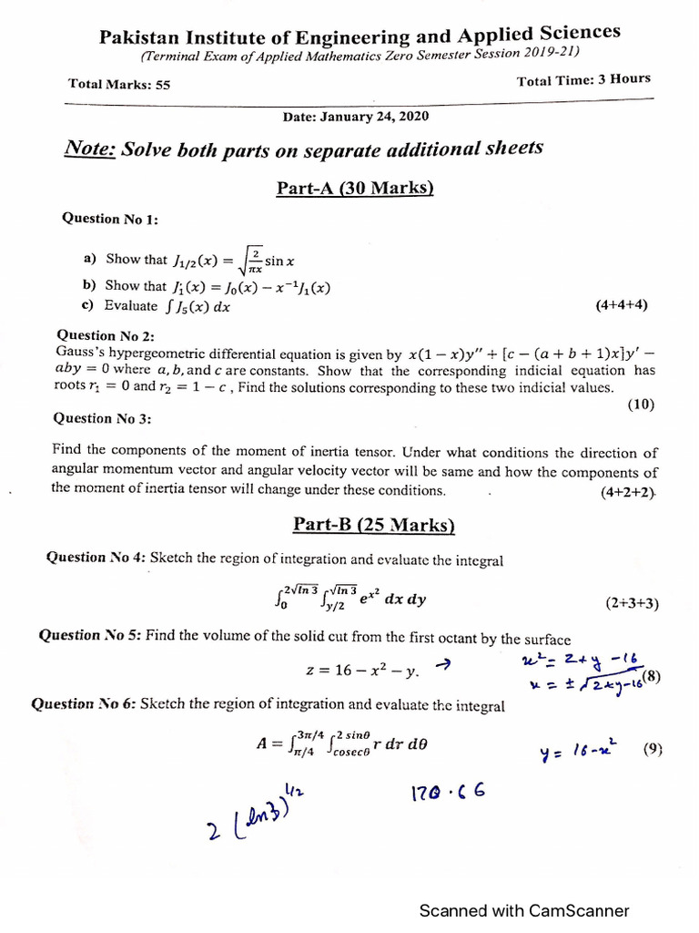 Zero Past Papers Sessional | PDF