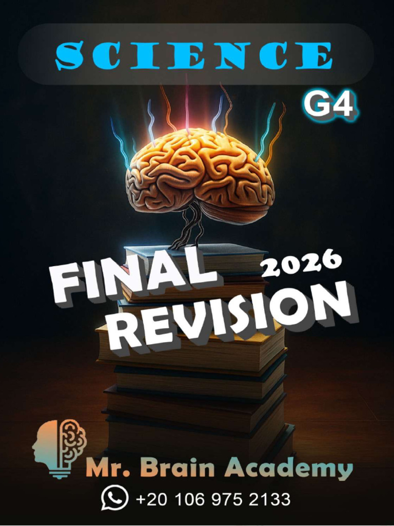 Science G4 - Final Revision 2026 - 251231 - 025941 | PDF | Senses | Light
