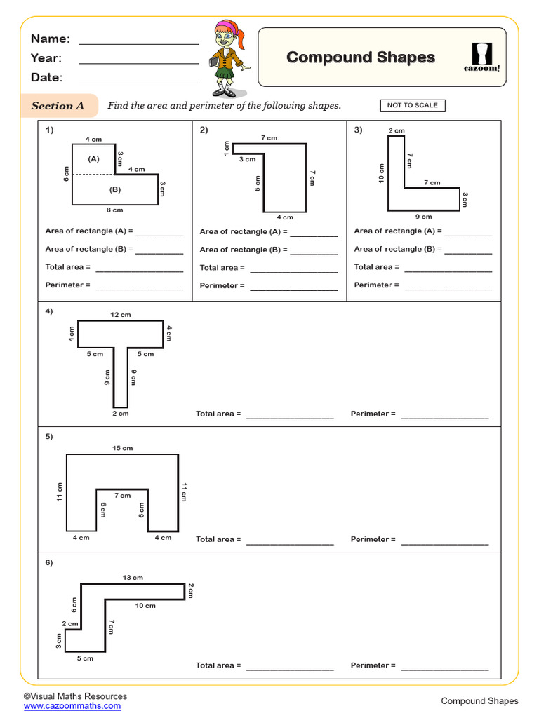 Area and Perimeter of Compound Shapes | PDF | Area | Shape