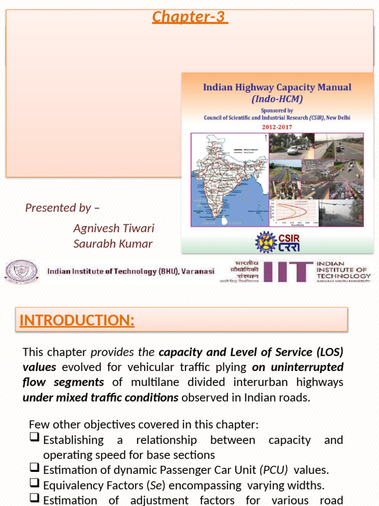 Presentation chapter 3 INDO - HCM | PDF | Lane | Road