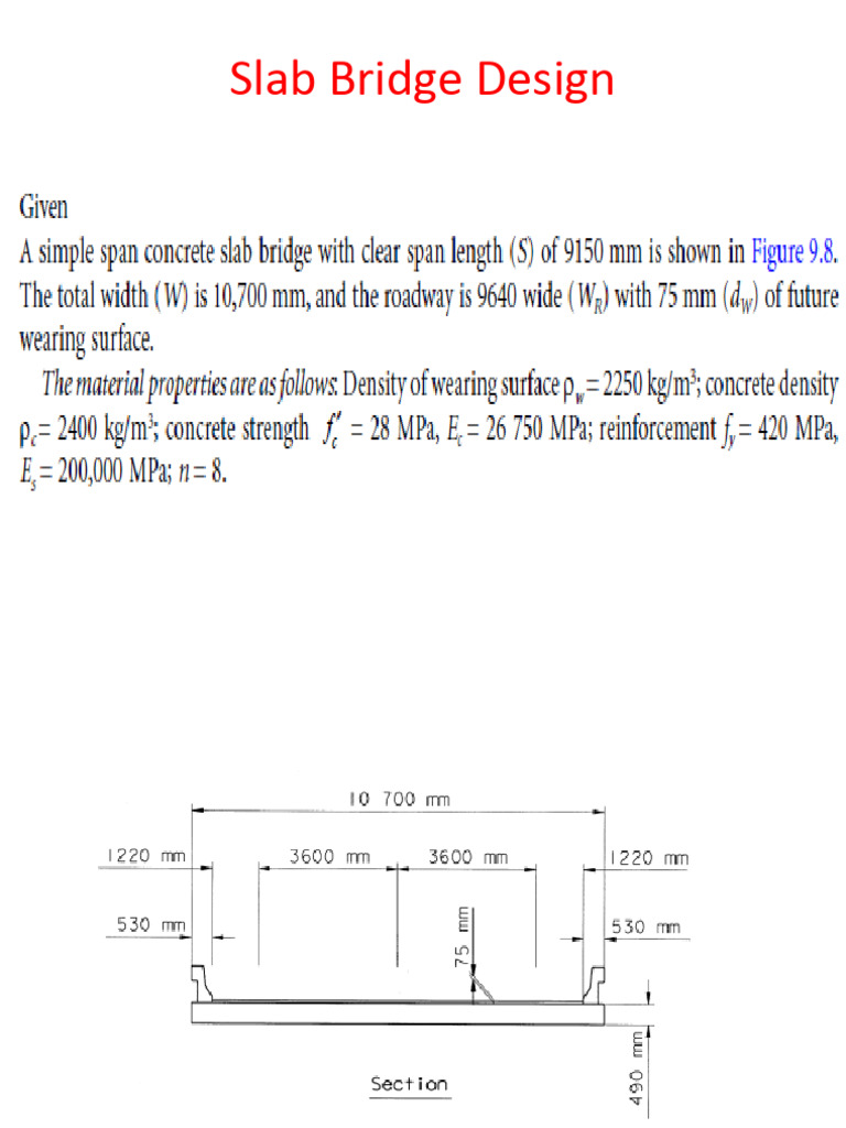 Slab Bridge Design~New | PDF