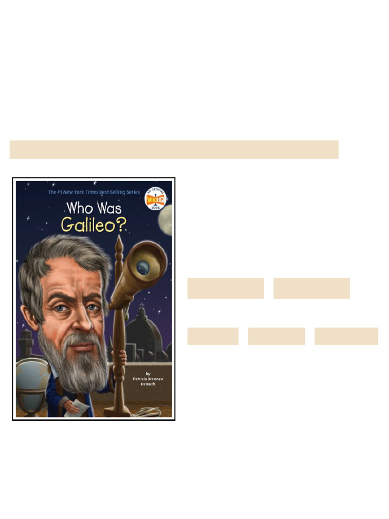 Who Was Galileo John Obrien Demuth Patricia Brennan ebook with full ...