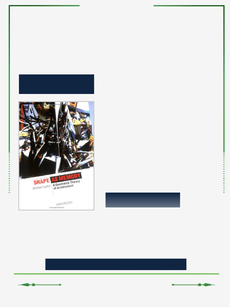 Shape as Memory The Information Technology Revolution in Architecture ...