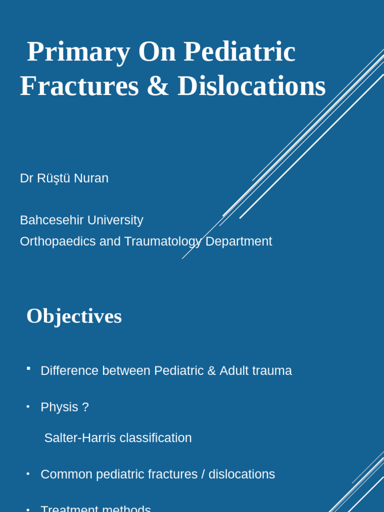 Primary On Pediatric Fractures First | PDF | Bone | Musculoskeletal System