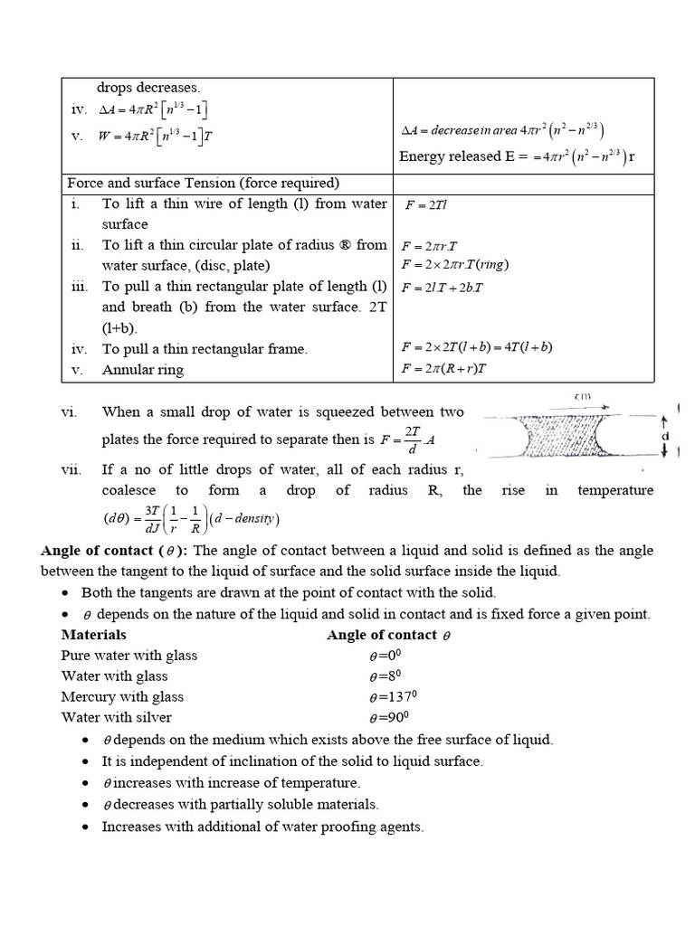 Surface Tension and Capillarity Effects | PDF | Surface Tension | Liquids