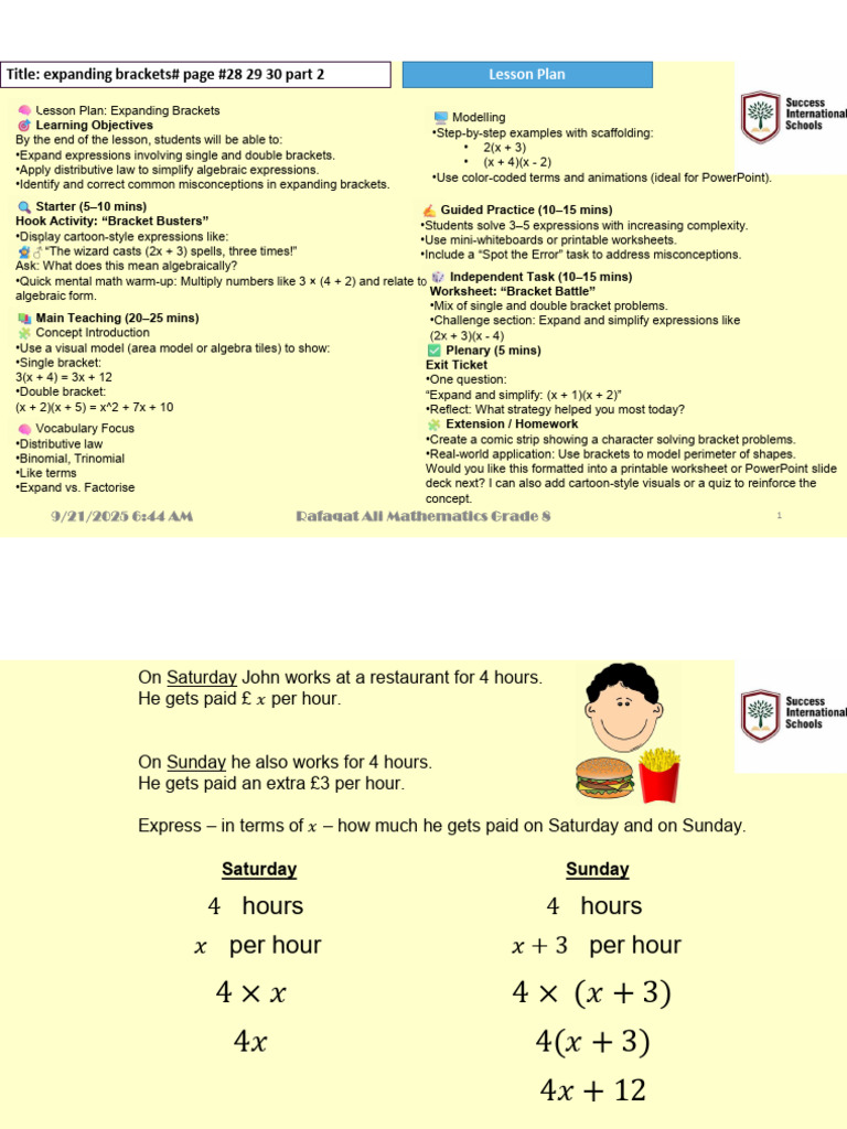 Lesson plan and presentation Grade 8 ^N lesson 2 ^N week 4 ^N topic ...