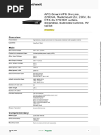APC SRT8KXLI UPS Datasheet | PDF | Electrical Engineering | Electronics