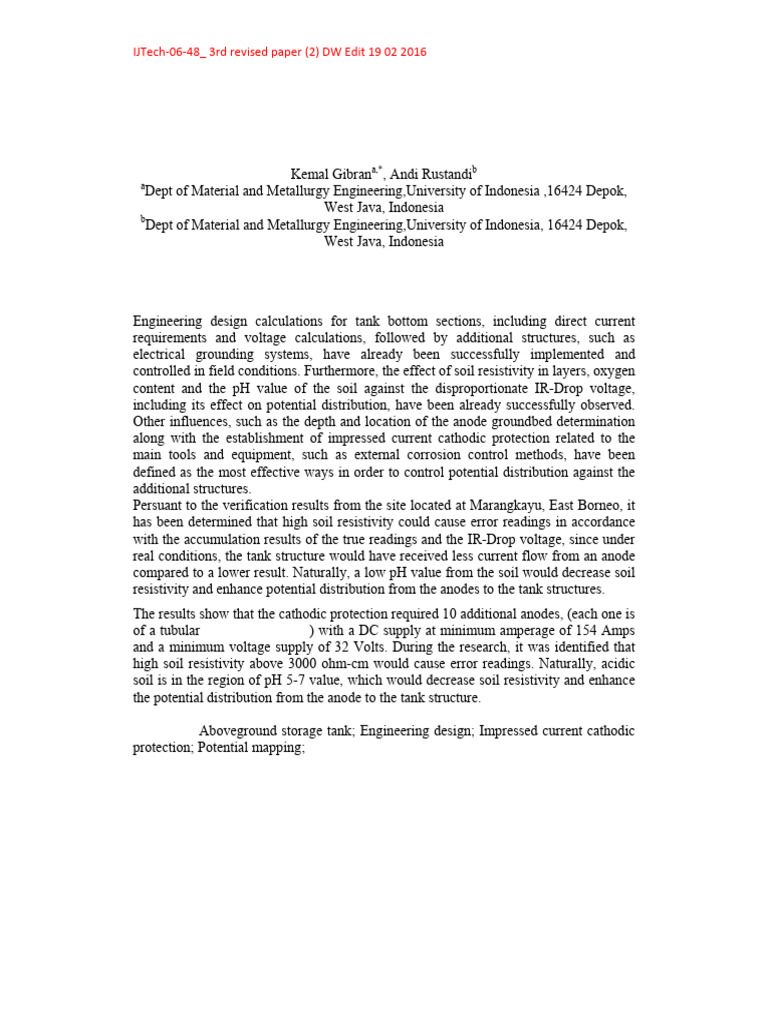 A_CASE_STUDY_FOR_UPGRADING_THE_DESIGN_OF....ING | PDF | Corrosion | Electrical Resistivity And ...