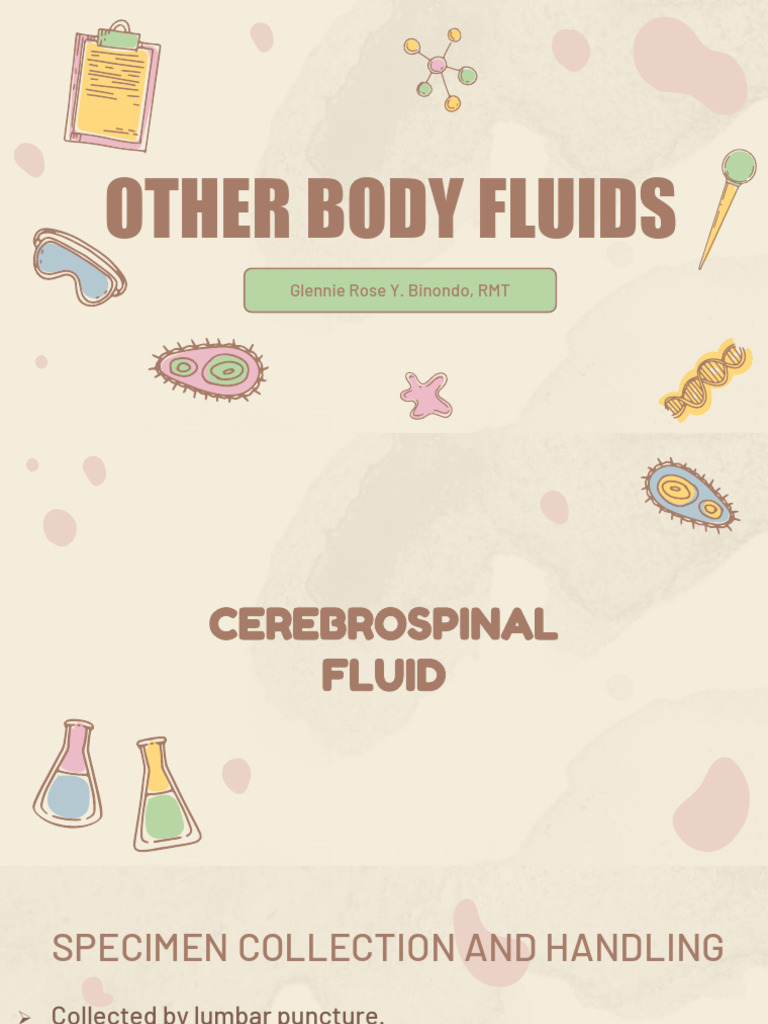 Other Body Fluids | PDF | Cerebrospinal Fluid | Medical Specialties