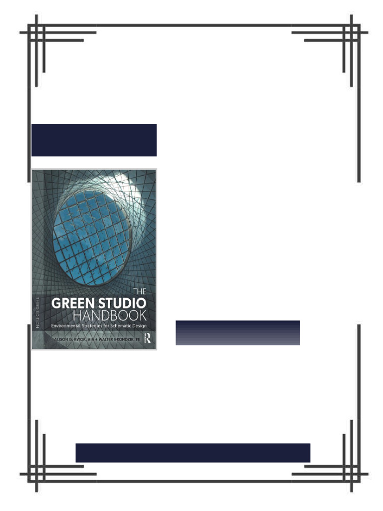 The Green Studio Handbook Environmental Strategies for Schematic Design ...