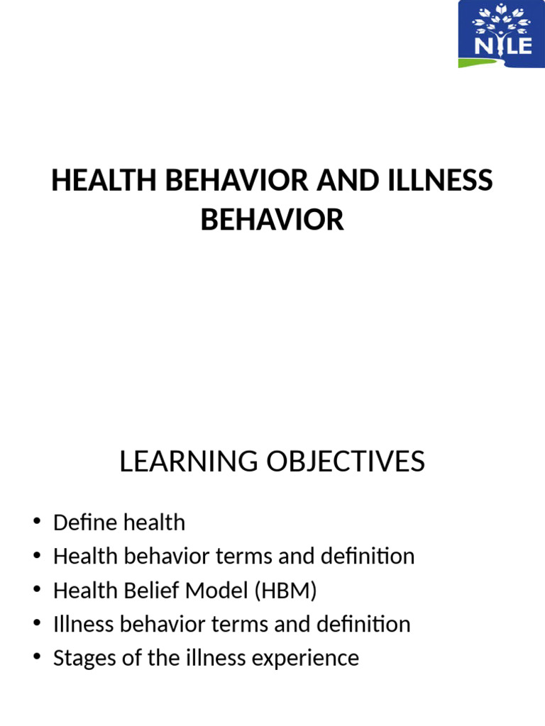 Health Behavior and Illness Insights | PDF | Sexually Transmitted ...
