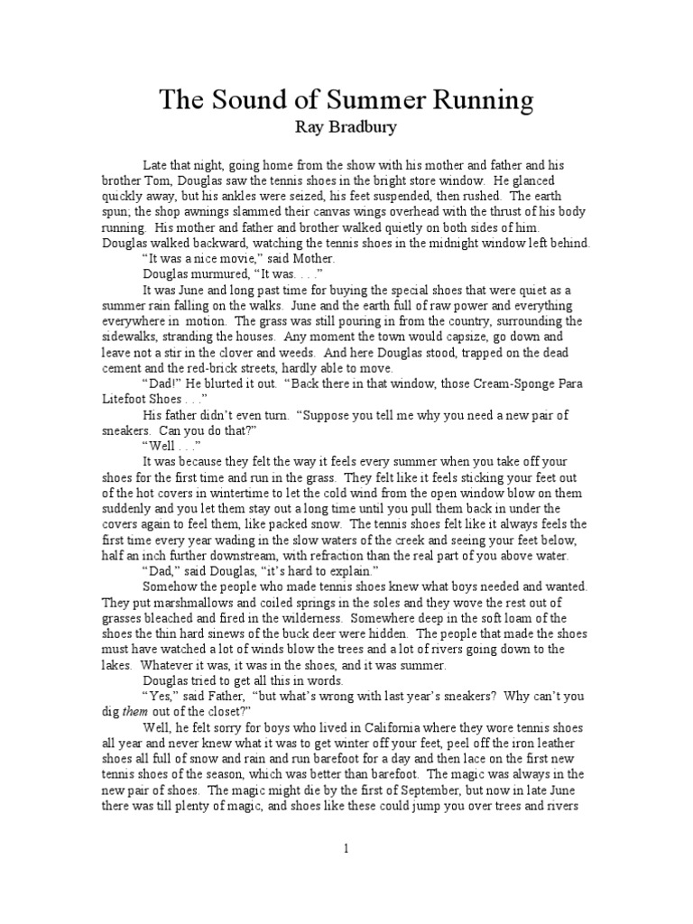 The Sound of Summer Running | PDF | Shoe | Sports