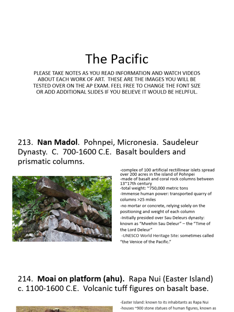 The Pacific, APAH Notes | PDF