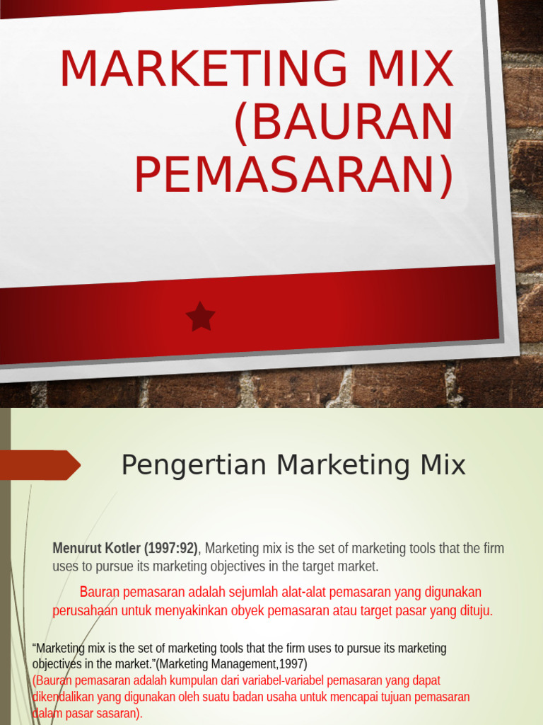 Marketing Mix | PDF | Marketing | Human Communication