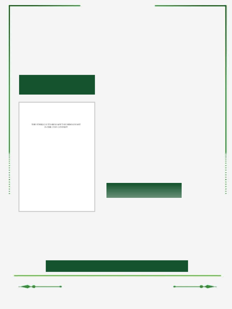 The Struggle to Reshape the Middle East in the 21st Century 1st Edition ...