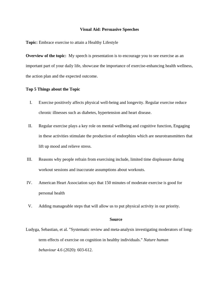 Visual Aid Handout | PDF