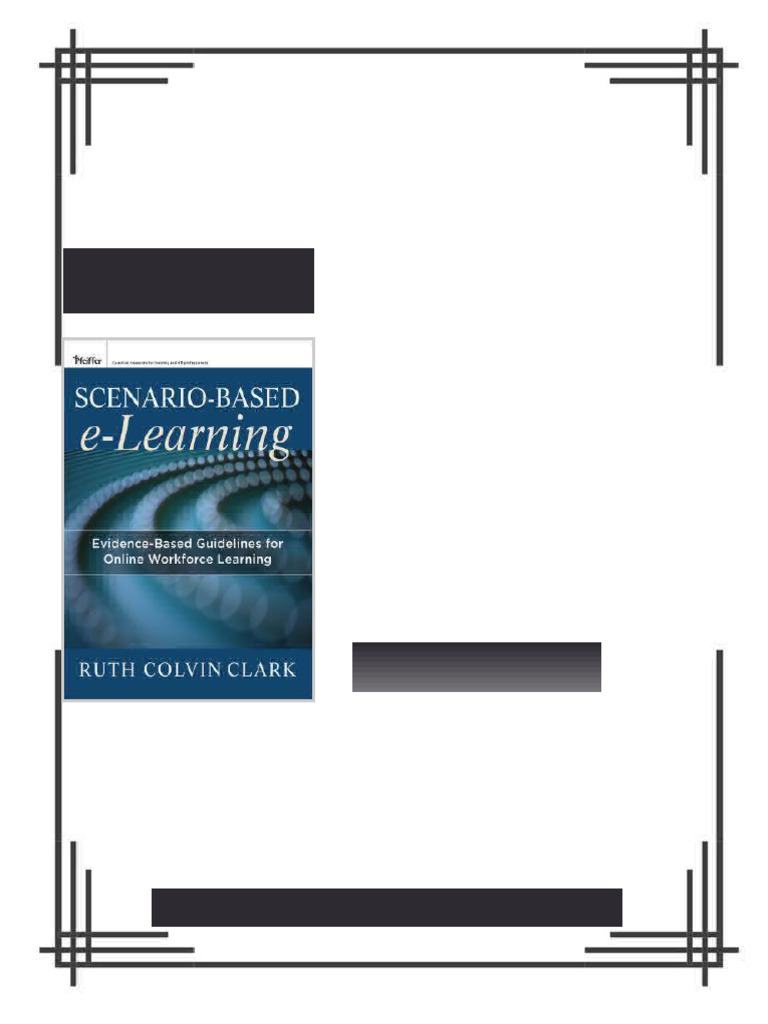 Scenario Based E Learning Evidence Based Guidelines for Online ...