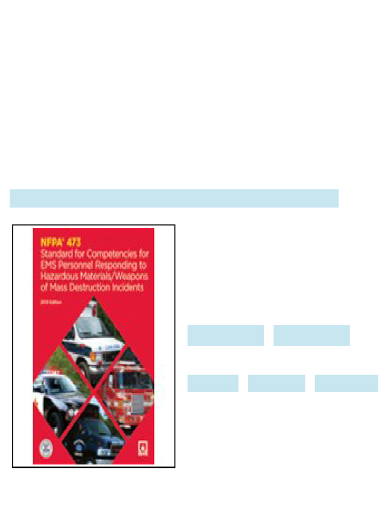 Nfpa 473 Standard For Competencies For Ems Personnel Responding To ...