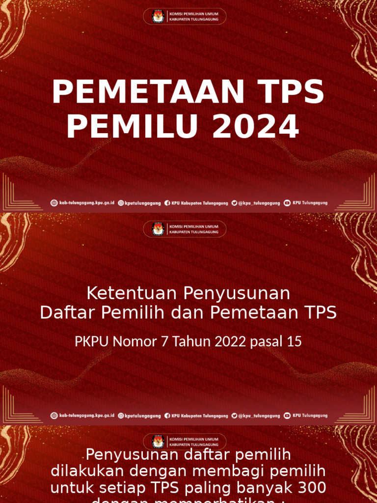 Pemetaan Tps Pemilu 2024 | PDF