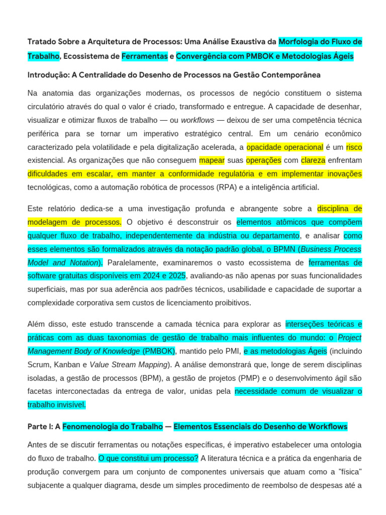 Workflow, BPMN, PMBOK e Agile (Reparado) | PDF