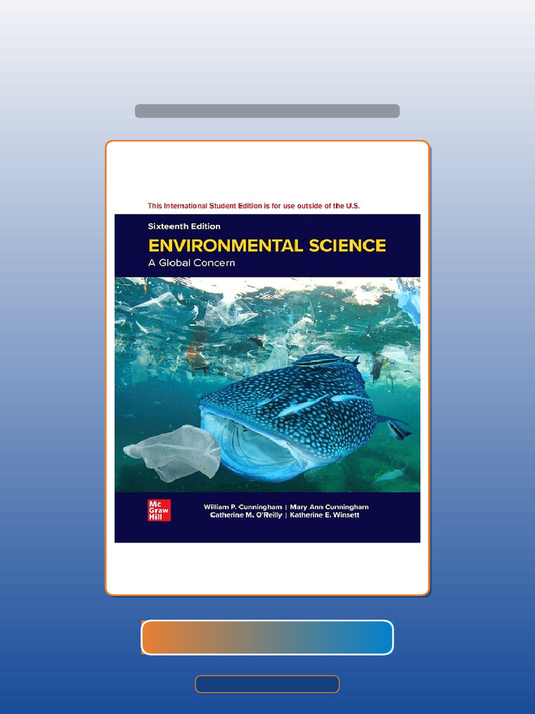 Test Bank for Environmental Science Global Concern 16e ISE 16thISE ...