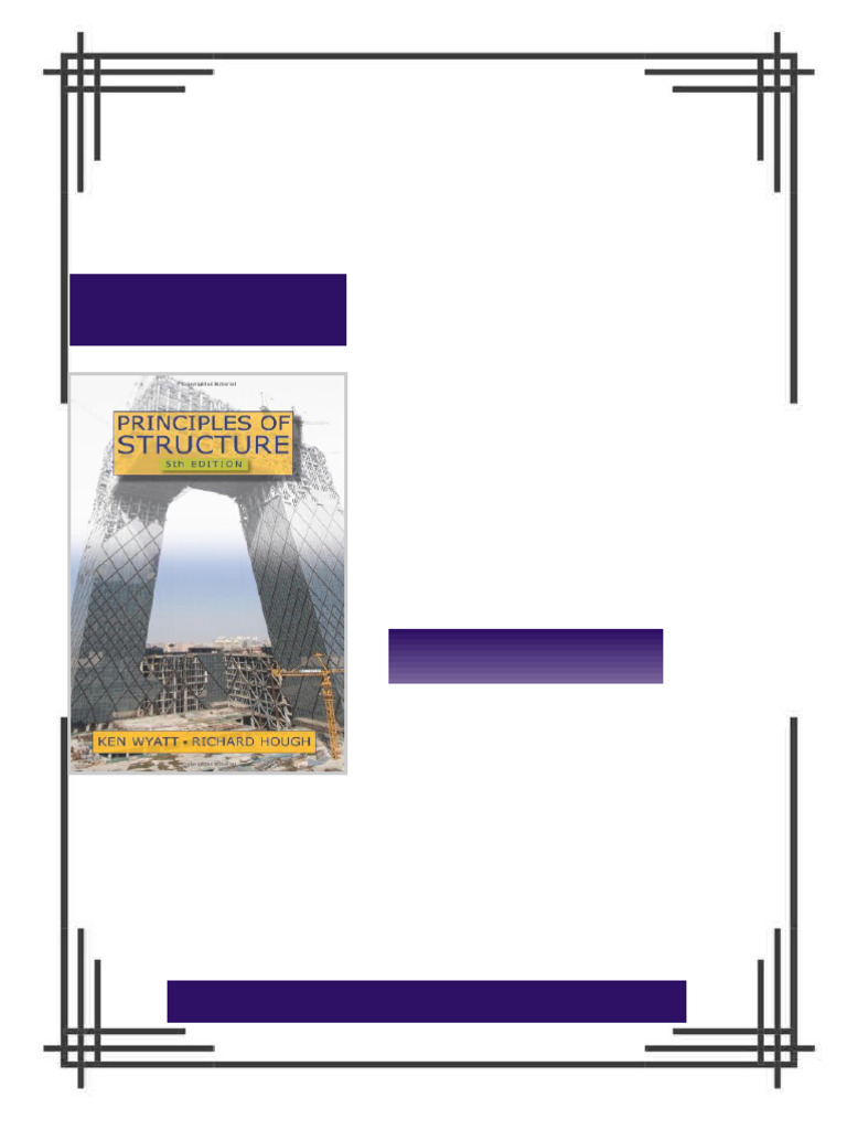 Principles of Structure Fifth Edition Ken Wyatt ebook source edition ...