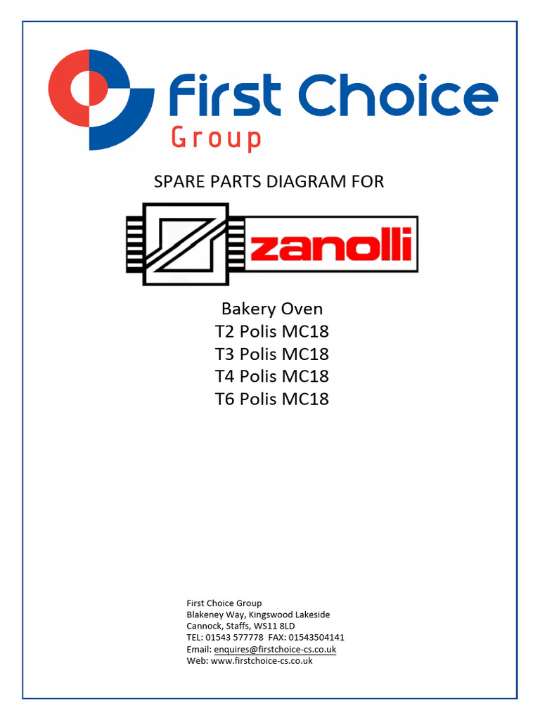 Bakery Oven Spare Parts Diagram Guide | PDF | Electrical Connector ...