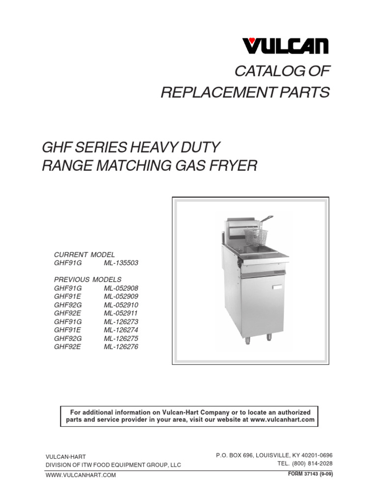 VH GHF SERIES_pm Deep Fryer | PDF