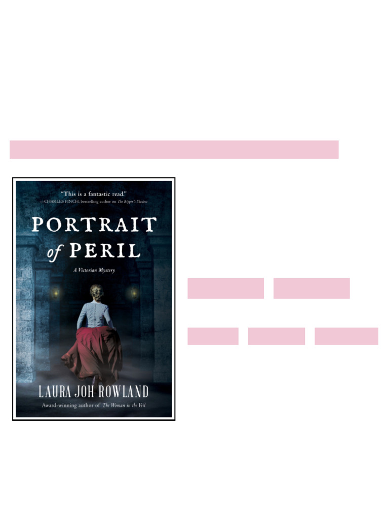 Portrait Of Peril A Victorian Mystery Laura Joh Rowland Rowland ebook ...