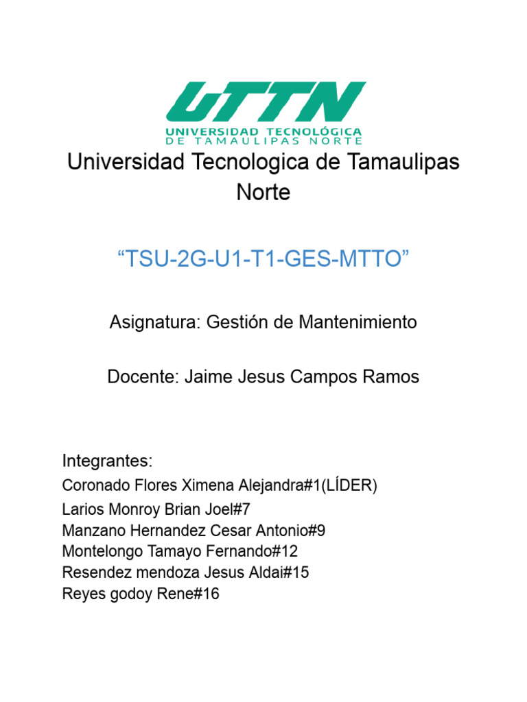 Tsu 2g u1 t1 Ges Mtto (1) | PDF | Presión | Gases