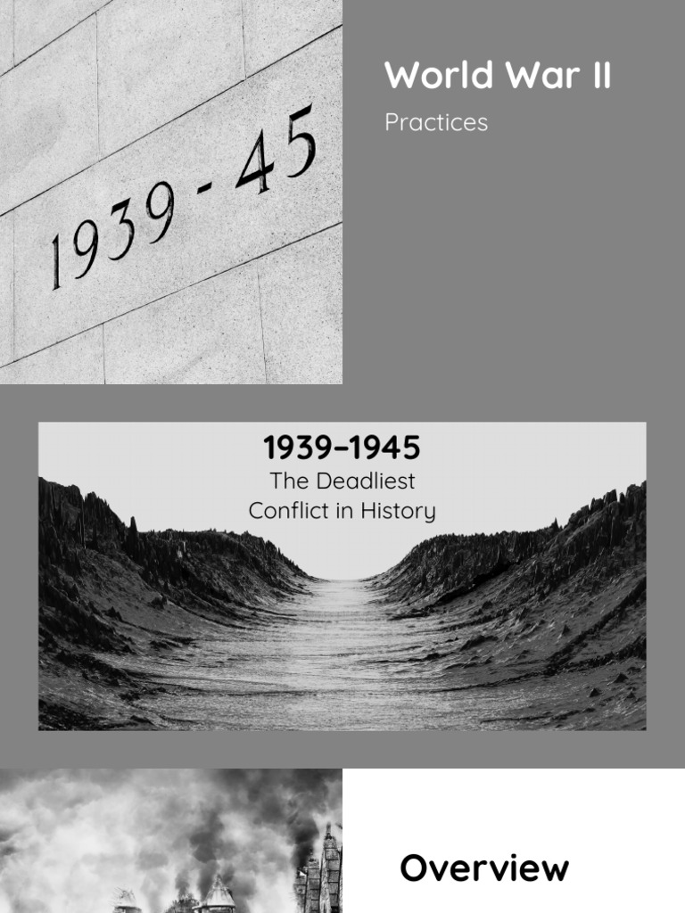 World War 2 History Presentation in Black White Photographic Style (1 ...