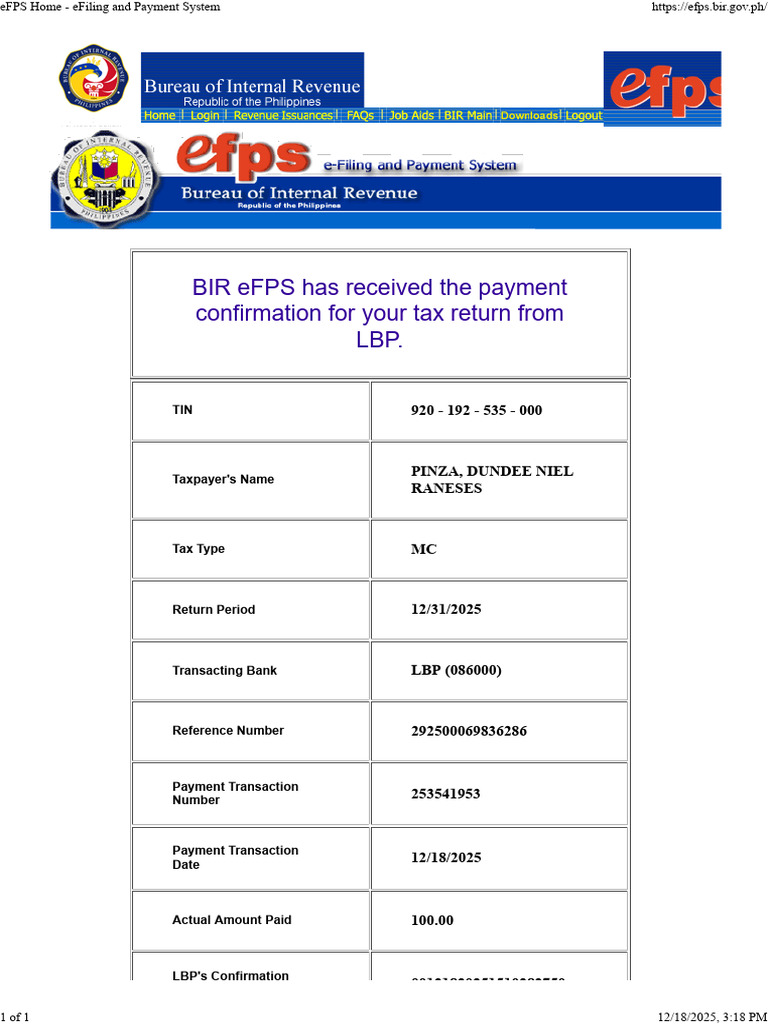 Payment Refe | PDF