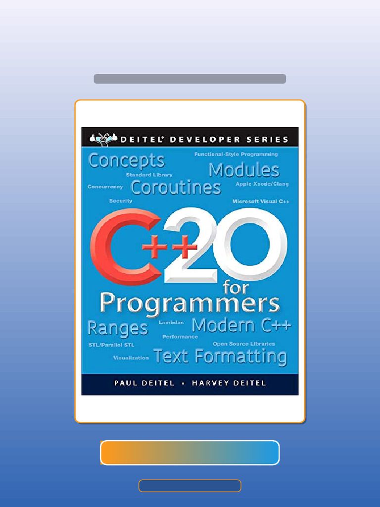 Test Bank for C20 for Programmers Deitel Developer Series 3rd Edition ...