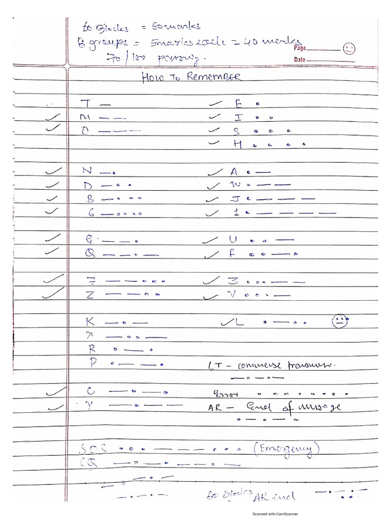 Signal Exam Morse Code | PDF