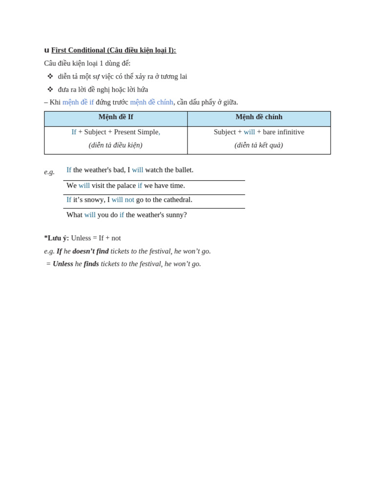 First Conditional | PDF