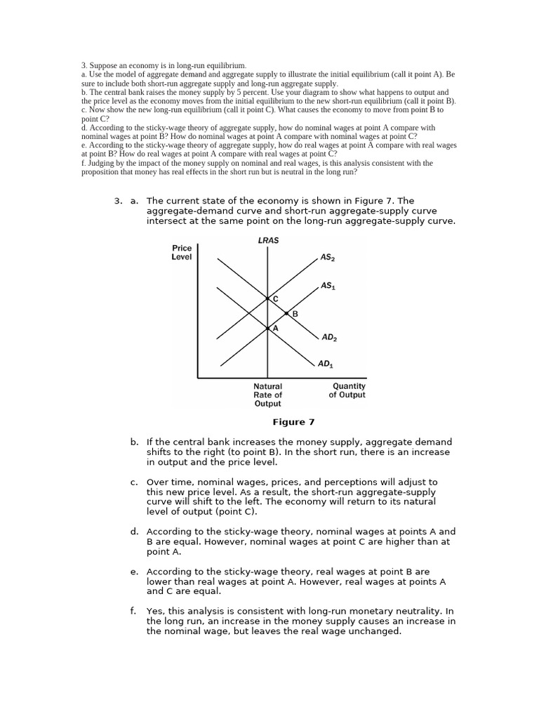 Assignment on Chapter 15 Aggregate Demand and Aggregate Supply With Answer ...