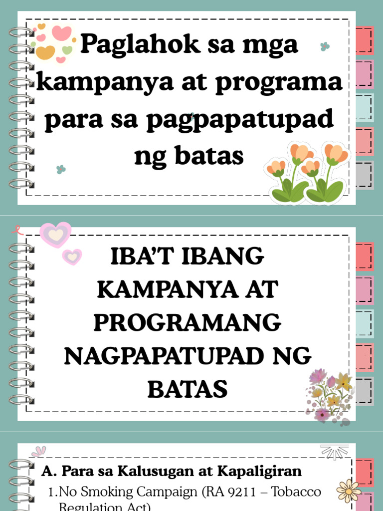 Q3_Paglahok sa mga kampanya at programa para sa pagpapatupad ng batas | PDF