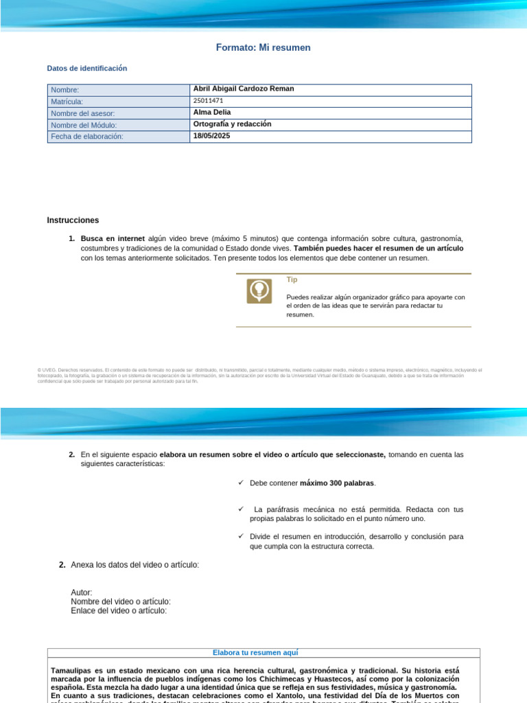 Cardozo Abril Mi Resumen | PDF