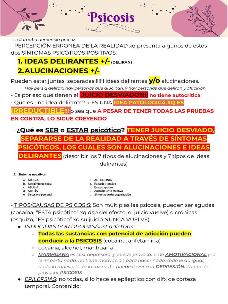 3. Psicosis (1) | PDF | Psicosis | Esquizofrenia