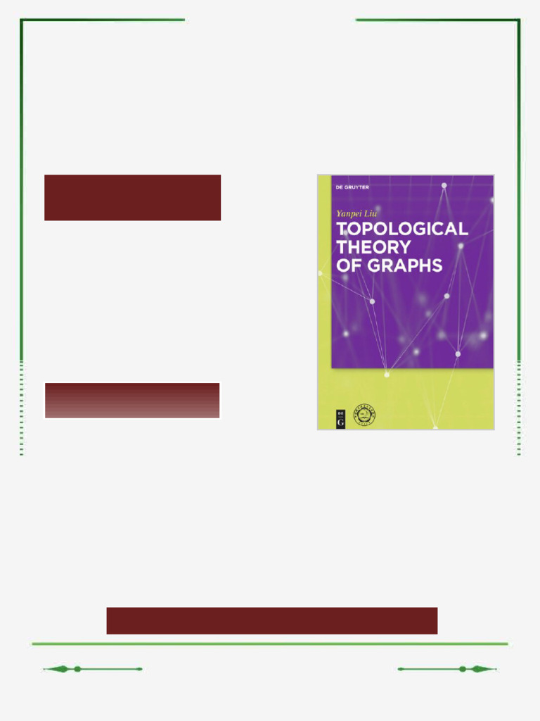 Topological Theory of Graphs 1st Edition Yanpei Liu full digital ebook ...