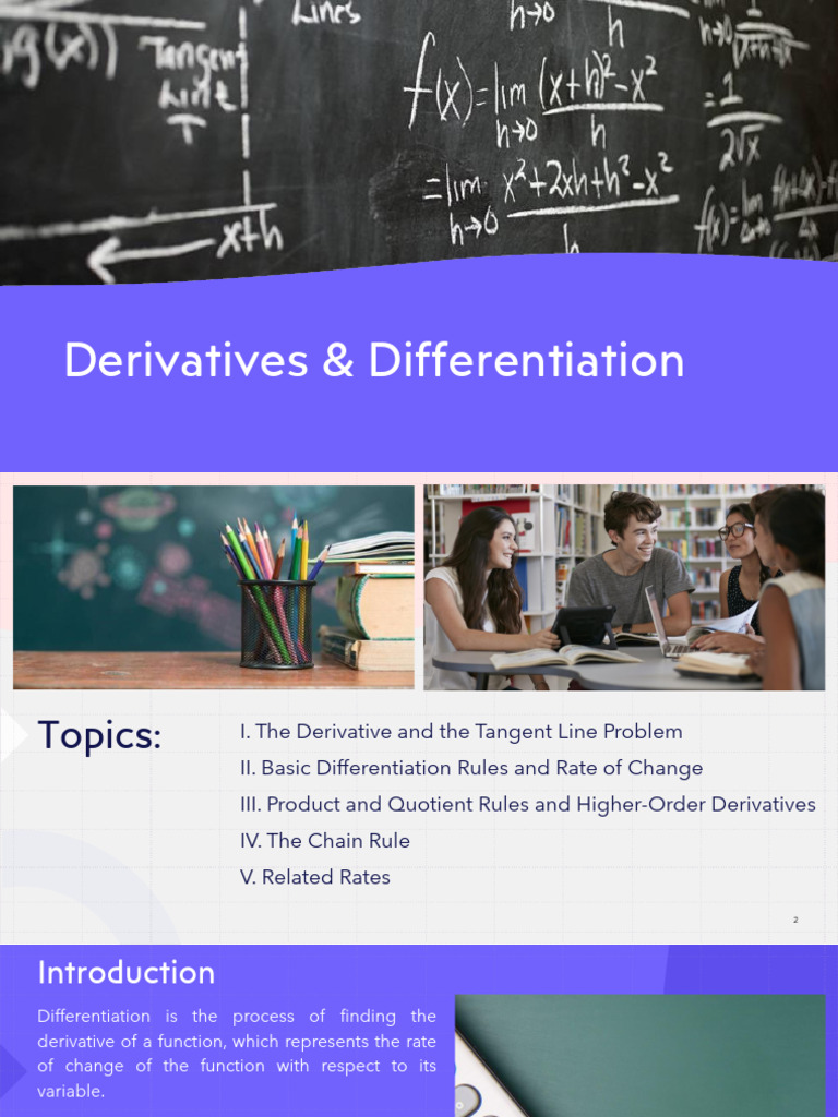 Calculus 1: Lecture - 2 - Derivatives & Differentiation | PDF ...