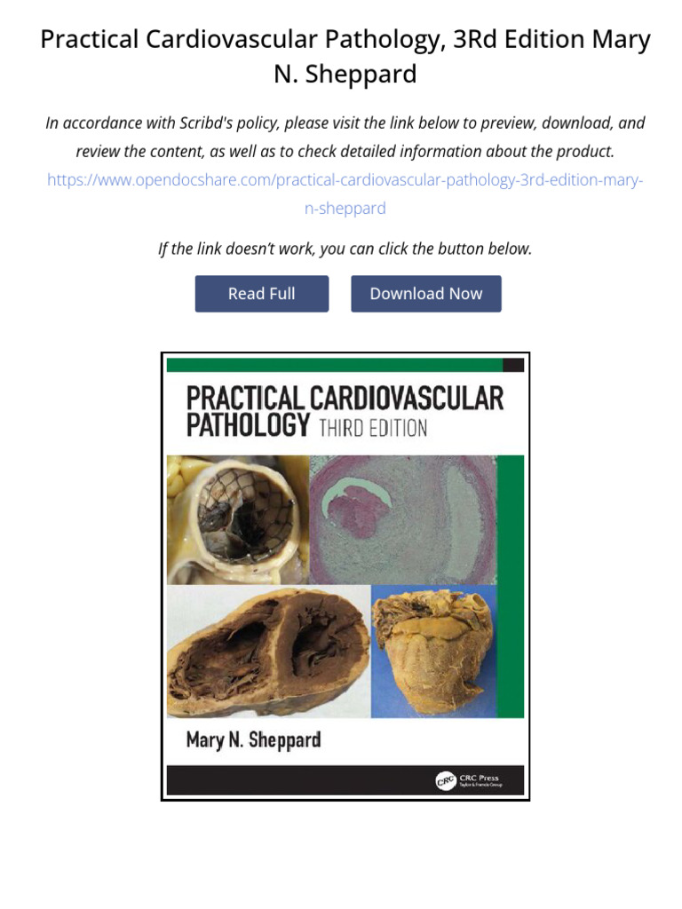 Practical Cardiovascular Pathology, 3rd Edition Mary N. Sheppard | PDF
