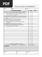 Check List de Inspeção de Andaimes | PDF | Andaime