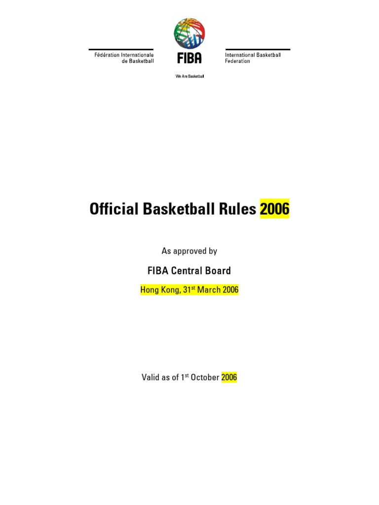 Fiba Rules | PDF | Referee | Sports Rules And Regulations