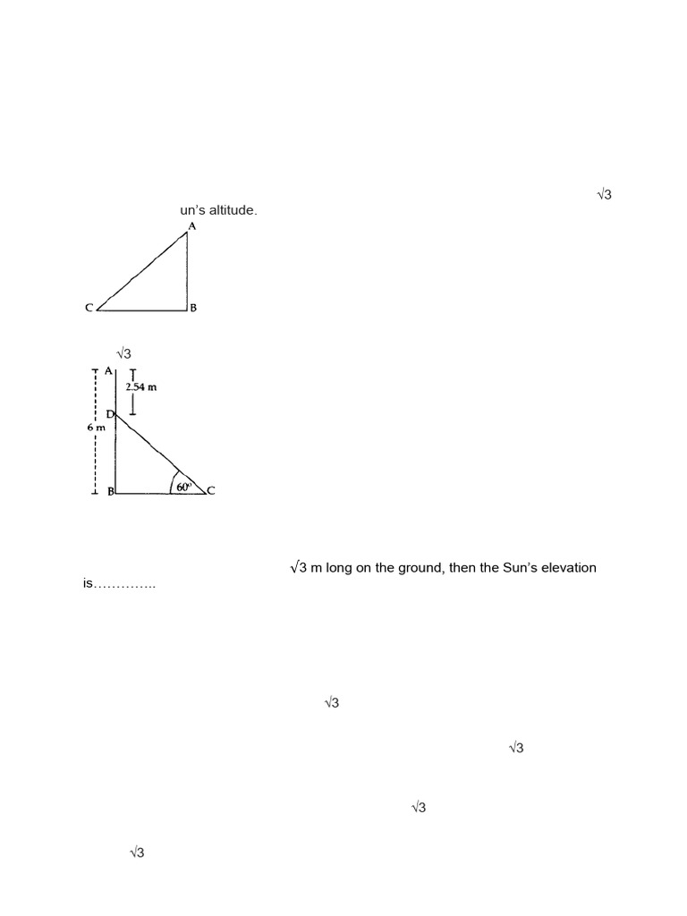Ch-9 Application of Trigonometry | PDF | Angle | Elementary Geometry
