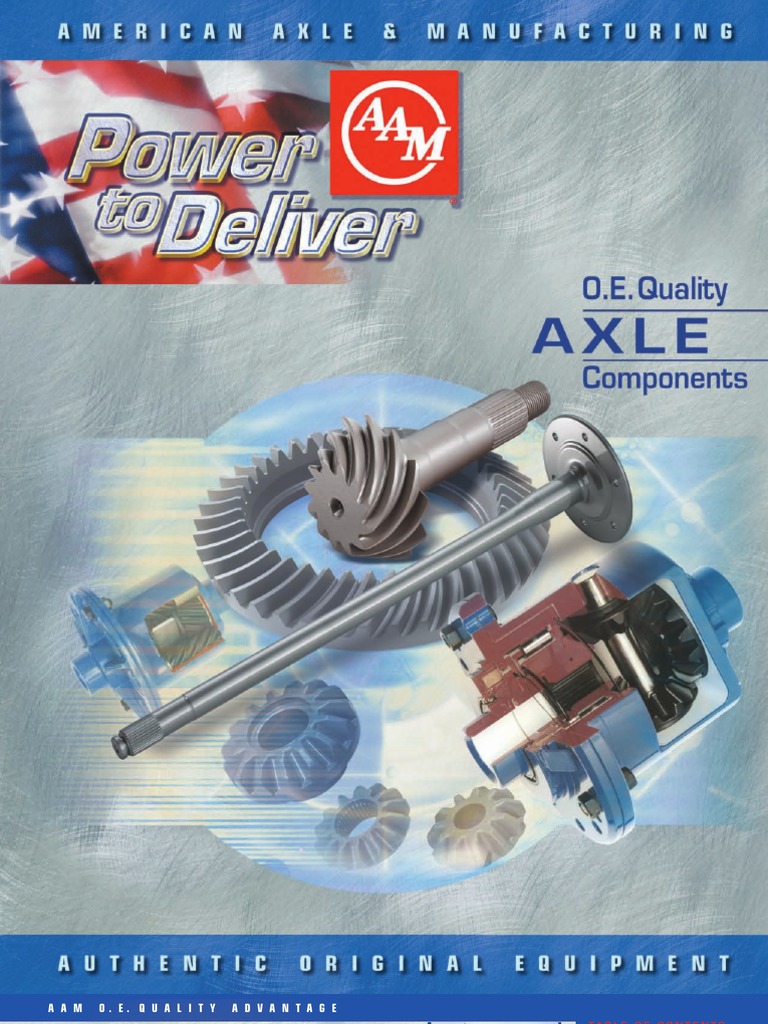 AAM Parts Manual | PDF | Gear | Axle